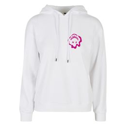 Kapuzenpullover MISS TEE "Miss Tee Every Things Nice Hoody", Damen, Gr. XL, wei&szlig;, 65% Baumwolle, 35% Polyester, mehrfarbig, oversize, ohne Ausschnitt, Pullover Kapuzenpullover