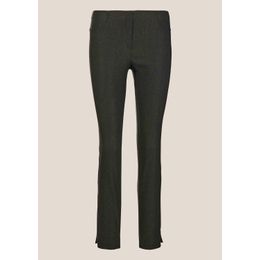 Madeleine Mode Stoffhose MADELEINE "Hose Schlanke Stretch-Hose zum Schl&uuml;pfen", Damen, Gr. 38, N-Gr, grau (anthrazit), Obermaterial: 47% Polyester PES. 26% Viskose CV. 23% Polyamid PA. 4% Elasthan EL., Modern, normal, Hosen Stoffhose