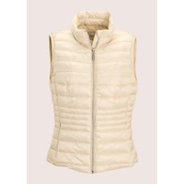Madeleine Mode Kurzweste MADELEINE "Steppweste Verk&uuml;rzte Steppweste f&uuml;r Damen", Damen, Gr. 42, wei&szlig; (perlwei&szlig;), Obermaterial: 100% Polyamid PA., Modern, Westen, Steppweste