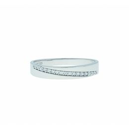 Adelia&acute;s Fingerring ADELIA&acute;S "Damenring 333 Wei&szlig;gold ( 8K ) mit Zirkonia" Gr. 56, silber, Fingerringe, Damen, 56, Gold, Fingerring, Goldring