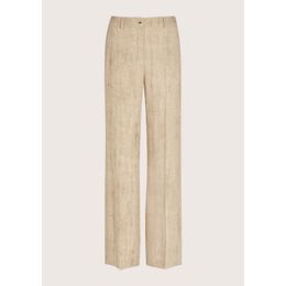 Madeleine Mode B&uuml;gelfaltenhose MADELEINE "B&uuml;gelfaltenhose L&auml;ssige Sommerhose mit weitem Bein", Damen, Gr. 36, N + K Gr, berber, cappuccino, Obermaterial: 81% Viskose CV. 19% Polyamid PA., Modern, weit, Hosen, Melangeeffekt