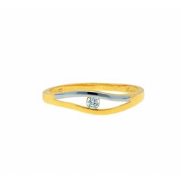 Adelia&acute;s Fingerring ADELIA&acute;S "Damenring 333 Gold ( 8K ) mit Zirkonia" Gr. 66, silber, Fingerringe, Damen, 66, Gold, Fingerring, Goldring