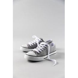 Sneaker ANISTON SHOES, Damen, Gr. 41 (7/7,5), grau, Textil, Schuhe Skaterschuh Canvassneaker Sneaker low, Freizeitschuh, Sneaker mit klassischen umlaufenden schwarzen Streifen