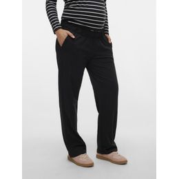 Schlupfhose MAMALICIOUS "MLIVY JRS PANTS NOOS", Damen, Gr. XS (34), N-Gr, schwarz, Jersey, Obermaterial: 100% Baumwolle, unifarben, loose fit lang, Hosen Schlupfhose, Baumwolle, loose fit