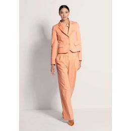 Madeleine Mode Jackenblazer MADELEINE "Blazer Piqu&eacute;-Blazer", Damen, Gr. 40, orange (pfirsich), Obermaterial: 81% Baumwolle CO. 17% Polyamid PA. 2% Elasthan EL., Modern, normal, Blazer