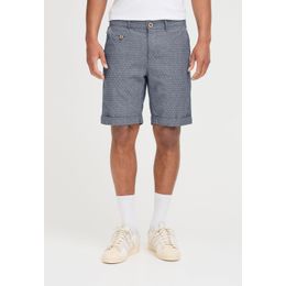 Chinoshorts Blend "BHSergio", Herren, Gr. XL, US-Gr&ouml;&szlig;en, navy, Web, 100% Baumwolle, regular fit kurz, Hosen Chinoshorts, Gemusterte Chino Shorts