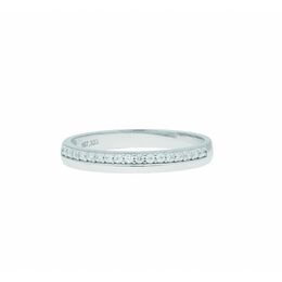 Adelia&acute;s Fingerring ADELIA&acute;S "Damenring 333 Wei&szlig;gold ( 8K ) mit Zirkonia" Gr. 60, silber, Fingerringe, Damen, 60, Gold, Fingerring, Goldring