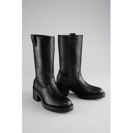 Stiefel ANISTON SHOES, Damen, Gr. 36, Normalschaft, schwarz, Lederimitat, Basic, Schuhe Stiefel, Klassik-Boots mit Innen-Rei&szlig;verschluss