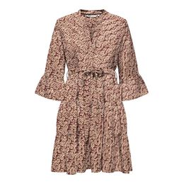 Only Kleid in Bordeaux/ Beige - 22% | Gr&ouml;&szlig;e M | Damen-kleider