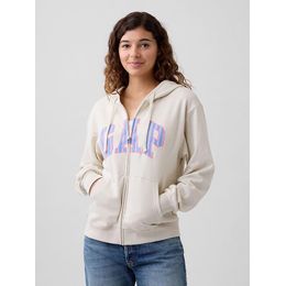 GAP Sweatjacke in Creme - 50% | Gr&ouml;&szlig;e L | Damen-sweatshirts-jacken