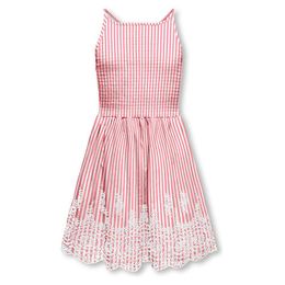KIDS Only Kleid "Bondi" in Wei&szlig;/ Pink - 42% | Gr&ouml;&szlig;e 146 | Kinderkleider