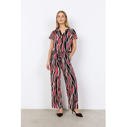 soyaconcept Bluse "Cammi" in Rot/ Schwarz - 44% | Gr&ouml;&szlig;e L | Damen-blusen