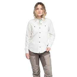 Bergans Flannelhemd "Nordmarka" - Relaxed fit - in Wei&szlig; - 53% | Gr&ouml;&szlig;e M | Damen-blusen