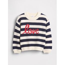 GAP Pullover in Creme/ Dunkelblau - 64% | Gr&ouml;&szlig;e 98 | Kinder-pullover