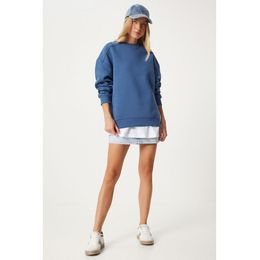 Happiness Istanbul Sweatshirt in Blau - 57% | Gr&ouml;&szlig;e 38 | Damen-sweatshirts-jacken