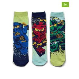 Lego 3er-Set: Socken in Bunt - 49% | Gr&ouml;&szlig;e 34-36 | Kinder-socken-strumpfhosen