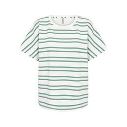 soyaconcept Shirt "Barni" in Wei&szlig;/ Gr&uuml;n - 37% | Gr&ouml;&szlig;e L | Damen-tops