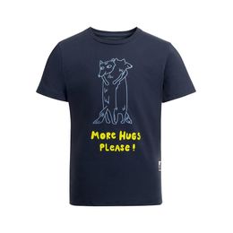Jack Wolfskin Shirt "More Hugs" in Dunkelblau - 57% | Gr&ouml;&szlig;e 116 | Kinder-oberteile