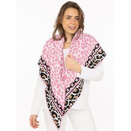 Zwillingsherz Dreieckstuch "Leo Kette" in Rosa - (L)200 x (B)130 cm - 41% | Damen-schals-tuecher
