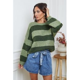 So Cachemire Pullover "Bech" in Gr&uuml;n - 74% | Gr&ouml;&szlig;e M | Damen-pullover-cardigans