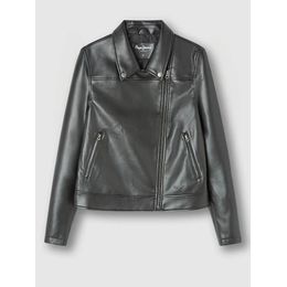 Pepe Jeans Kunstlederjacke in Schwarz - 62% | Gr&ouml;&szlig;e S | Damenjacken