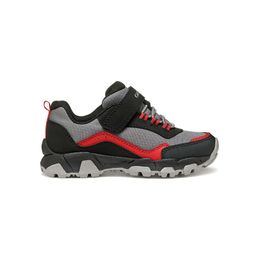 Geox Trekkingschuhe "Magnetar" in Schwarz/ Rot/ Grau - 51% | Gr&ouml;&szlig;e 39 | Kinder-outdoor-sport-schuhe