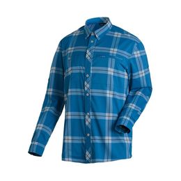 Maier Sports Funktionshemd "Kasen" - Regular fit - in Blau - 47% | Gr&ouml;&szlig;e 50 | Herren-sportshirts