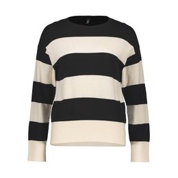 Only Pullover "Senta" in Schwarz/ Creme - 69% | Gr&ouml;&szlig;e L | Damen-pullover-cardigans