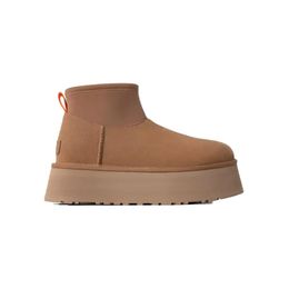 UGG Australia UGG Leder-Boots "Classic Mini Dipper" in Hellbraun - 32% | Gr&ouml;&szlig;e 40 | Damen-stiefel
