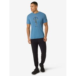 super.natural Trainingsshirt "Vintage Bike" in Blau - 57% | Gr&ouml;&szlig;e XXL | Herren-sportshirts