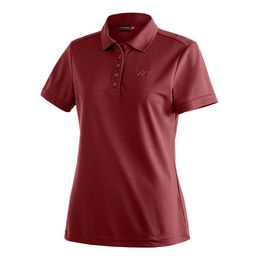 Maier Sports Funktionspoloshirt "Ulrike" in Rot - 51% | Gr&ouml;&szlig;e 48 | Damen-outdoor-tops-shirts