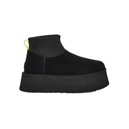 UGG Australia UGG Leder-Boots "Classic Mini Dipper" in Schwarz - 31% | Gr&ouml;&szlig;e 41 | Damen-stiefel