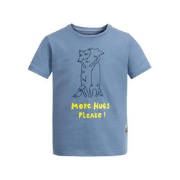 Jack Wolfskin Shirt "More Hugs" in Blau - 60% | Gr&ouml;&szlig;e 152 | Kinder-oberteile