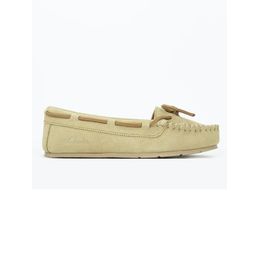 Clarks Leder-Mokassins in Beige - 41% | Gr&ouml;&szlig;e 41 | Damen-schuhe-halbschuhe