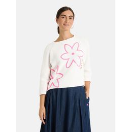 LIEBLINGSST&Uuml;CK LIEBLINGSST&Uuml;CK Pullover "Auri" in Wei&szlig;/ Rosa - 52% | Gr&ouml;&szlig;e 42 | Damen-pullover-cardigans