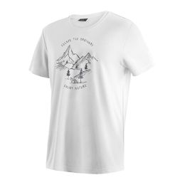 Maier Sports Funktionsshirt "Dieter" in Wei&szlig; - 42% | Gr&ouml;&szlig;e M | Herren-sportshirts
