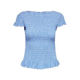 Only Bluse in Blau/ Wei&szlig; - 16% | Gr&ouml;&szlig;e L | Damen-blusen