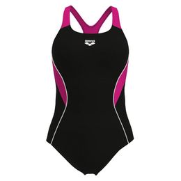 arena Badeanzug "Swim Pro" in Schwarz/ Pink - 49% | Gr&ouml;&szlig;e 42 | Damen-bademode