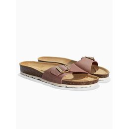 BACKSUN Leder-Pantoletten "Paris" in Altrosa - 57% | Gr&ouml;&szlig;e 41 | Damen-pantoletten