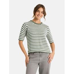 LIEBLINGSST&Uuml;CK LIEBLINGSST&Uuml;CK Pullover "Amina" in Khaki/ Wei&szlig; - 53% | Gr&ouml;&szlig;e 38 | Damen-pullover-cardigans