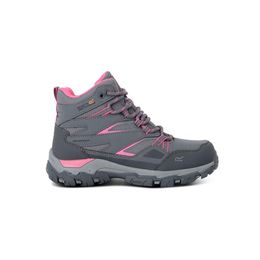 Regatta Wanderboots ''Holcombe III'' in Grau/ Pink - 56% | Gr&ouml;&szlig;e 28 | Kinder-outdoor-sport-schuhe