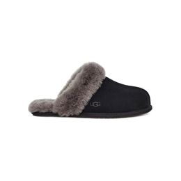 UGG Australia UGG Leder-Hausschuhe "Scuffette II" in Schwarz - 52% | Gr&ouml;&szlig;e 36 | Damen-pantoletten