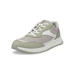 Ecco Leder-Sneakers "Otm" in Gr&uuml;n/ Wei&szlig; - 60% | Gr&ouml;&szlig;e 39 | Damen-sneakers