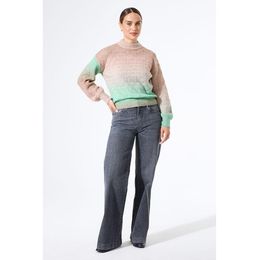 Garcia Pullover in Beige/ Mint - 72% | Gr&ouml;&szlig;e M | Damen-pullover-cardigans