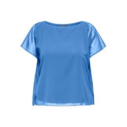 Only Carmakoma Bluse in Blau - 34% | Gr&ouml;&szlig;e 44 | Damen-blusen