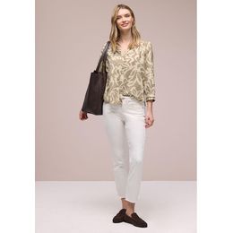 Street One Bluse in Taupe/ Creme - 40% | Gr&ouml;&szlig;e 42 | Damen-blusen