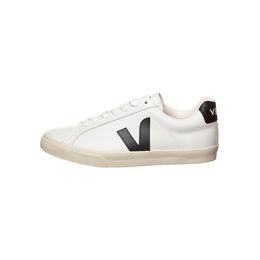 Veja Leder-Sneakers "Esplar" in Wei&szlig;/ Schwarz - 38% | Gr&ouml;&szlig;e 39 | Damen-sneakers