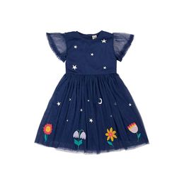 frugi Kleid "Penny" in Blau - 63% | Gr&ouml;&szlig;e 104/110 | Kinderkleider