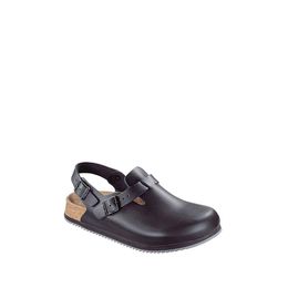 Birkenstock Leder-Halbsandalen "Tokio" in Schwarz - 36% | Gr&ouml;&szlig;e 38 | Damen-pantoletten