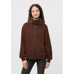 Bench Sweatjacke "Denia" in Braun - 56% | Gr&ouml;&szlig;e 40 | Damen-sweatshirts-jacken